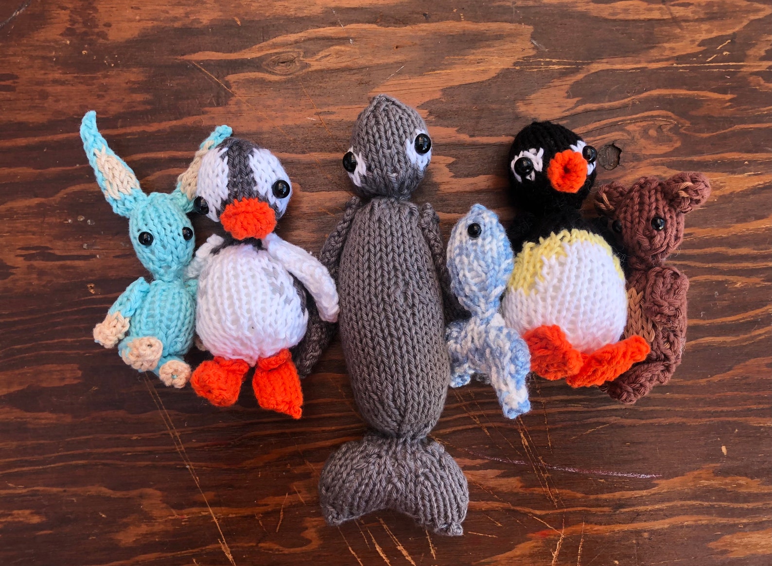 Pingu Pinga and Robby the Seal Mini Creatures with Teddy | Etsy