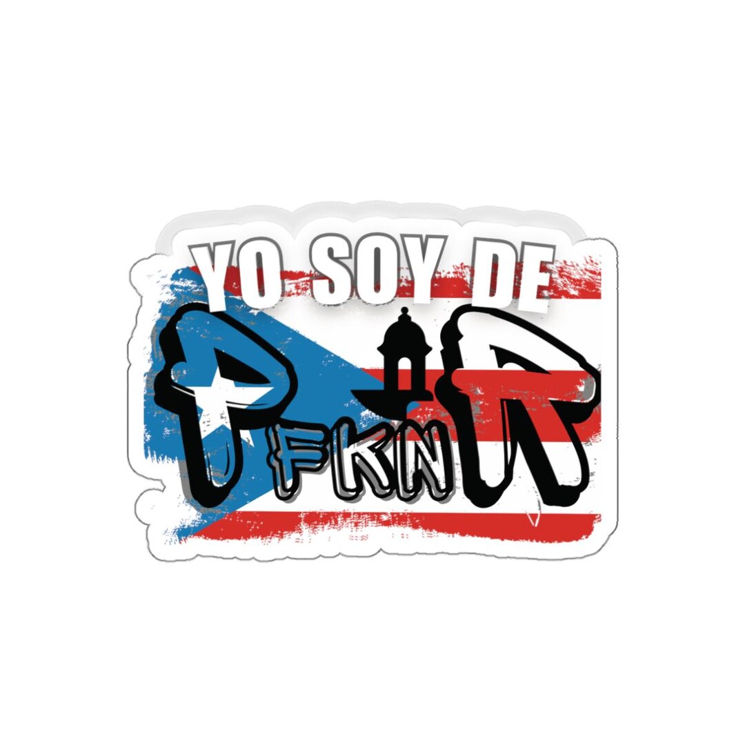 Yo Soy De PFKNR Boricua Sticker: Puerto Rico Pride Decal - Etsy