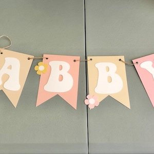 Custom Name Banner | Birthday Name Banner | Groovy Name Banner | Retro ...