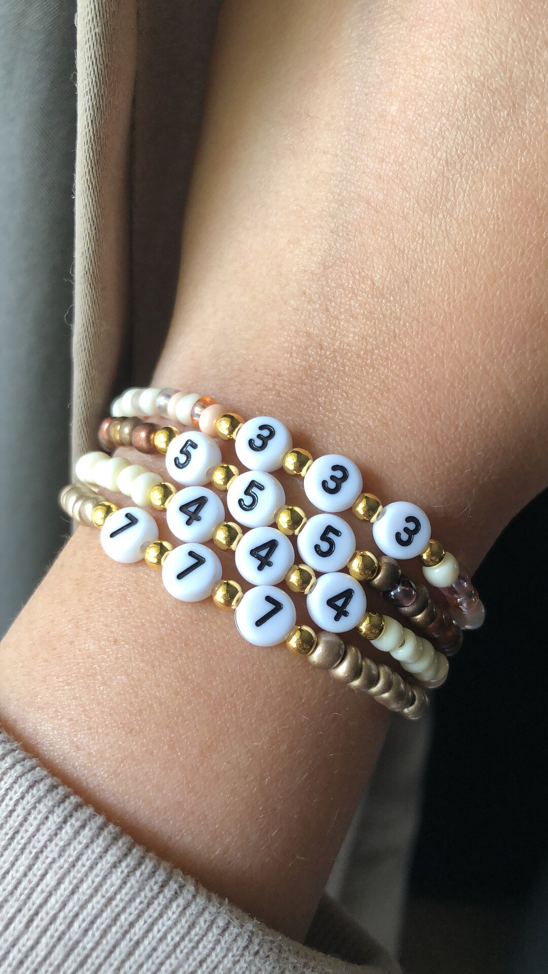 Angel Number Bracelet Angel Number Bracelets Good Luck Bracelet Lucky ...