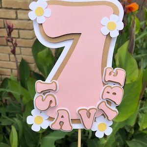 Seven is a Vibe Cake Topper | 7 is a Vibe Cake Topper | Groovy Cake ...