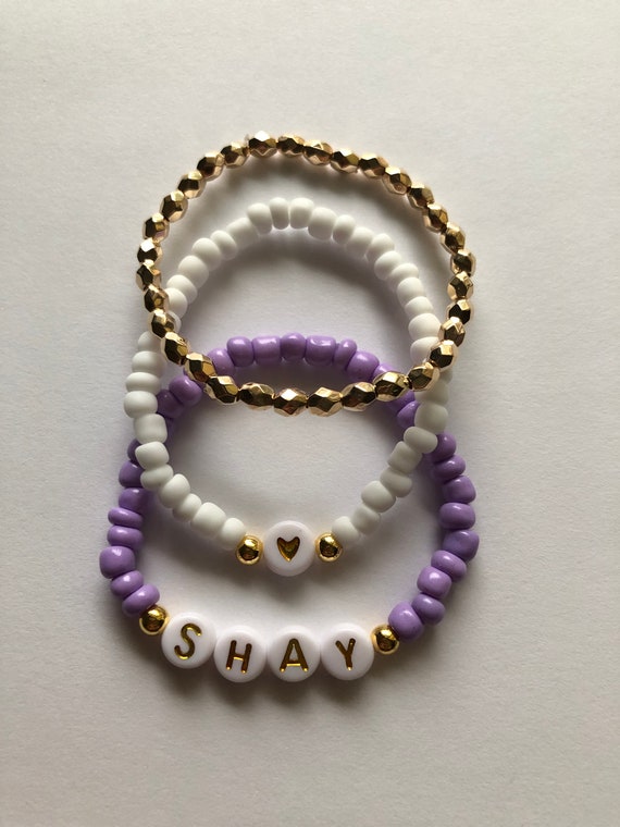 Little Girls Stack Bracelet Set Kids Stack Bracelet Set - Etsy