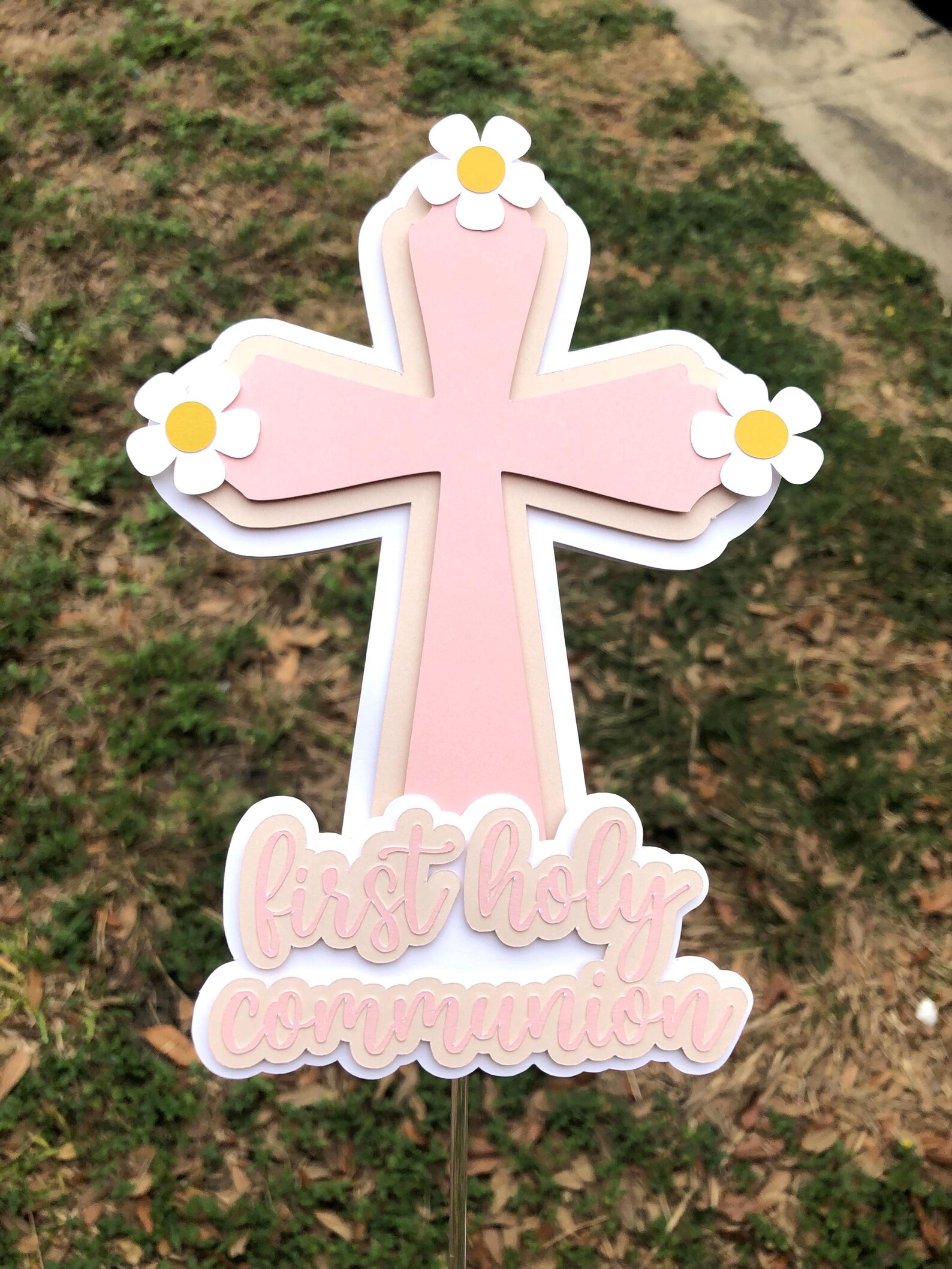 First Communion Cake Topper | Communion Cake Topper | Cross Cake Topper ...