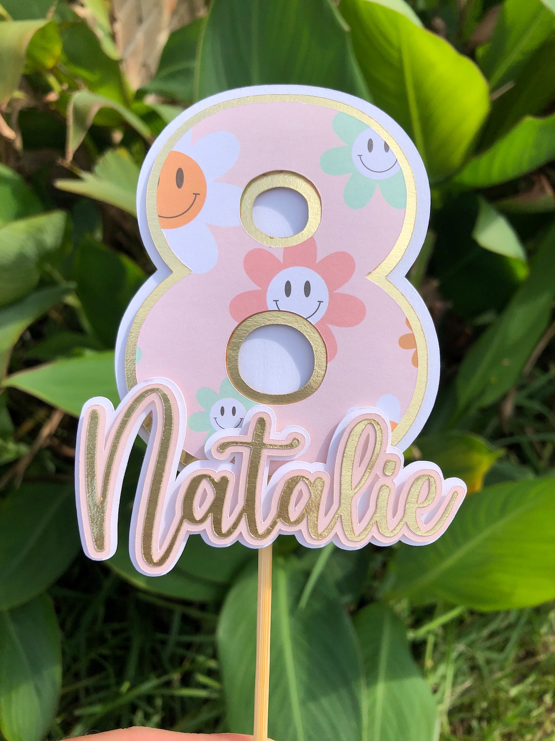 Groovy Cake Topper | Retro Cake Topper | Daisy Cake Topper | Custom ...