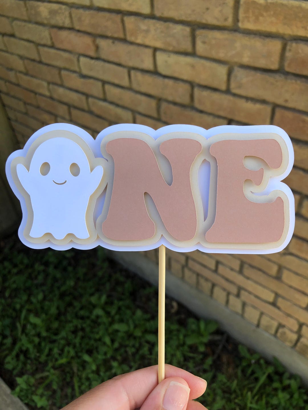 Spooky One Cake Topper | One Cake Topper | Halloween Cake Topper ...