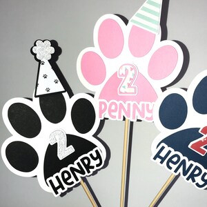 Pet Cake Topper | Paw Print Cake Topper | Cat Cake Topper | Dog Cake ...