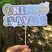 Nine is a Vibe Cake Topper 9 is a Vibe Cake Topper Groovy - Etsy
