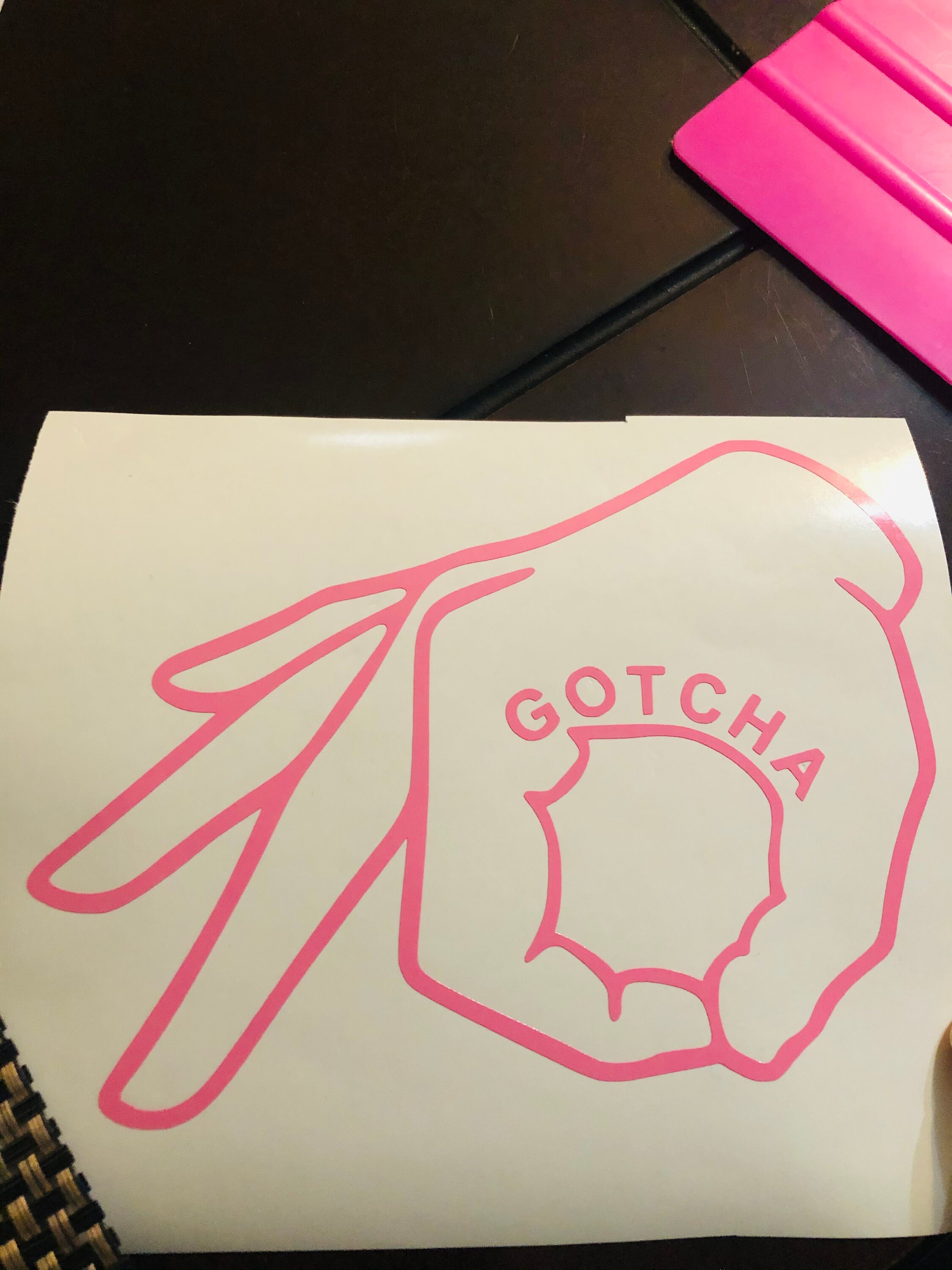 Gotcha game hand gesture/Circle game meme/ Gotcha decal | Etsy