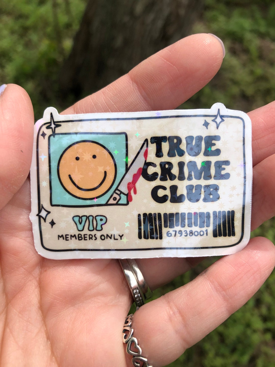 True Crime Club Waterproof Sticker | Bookish Sticker | Bookish Gift ...