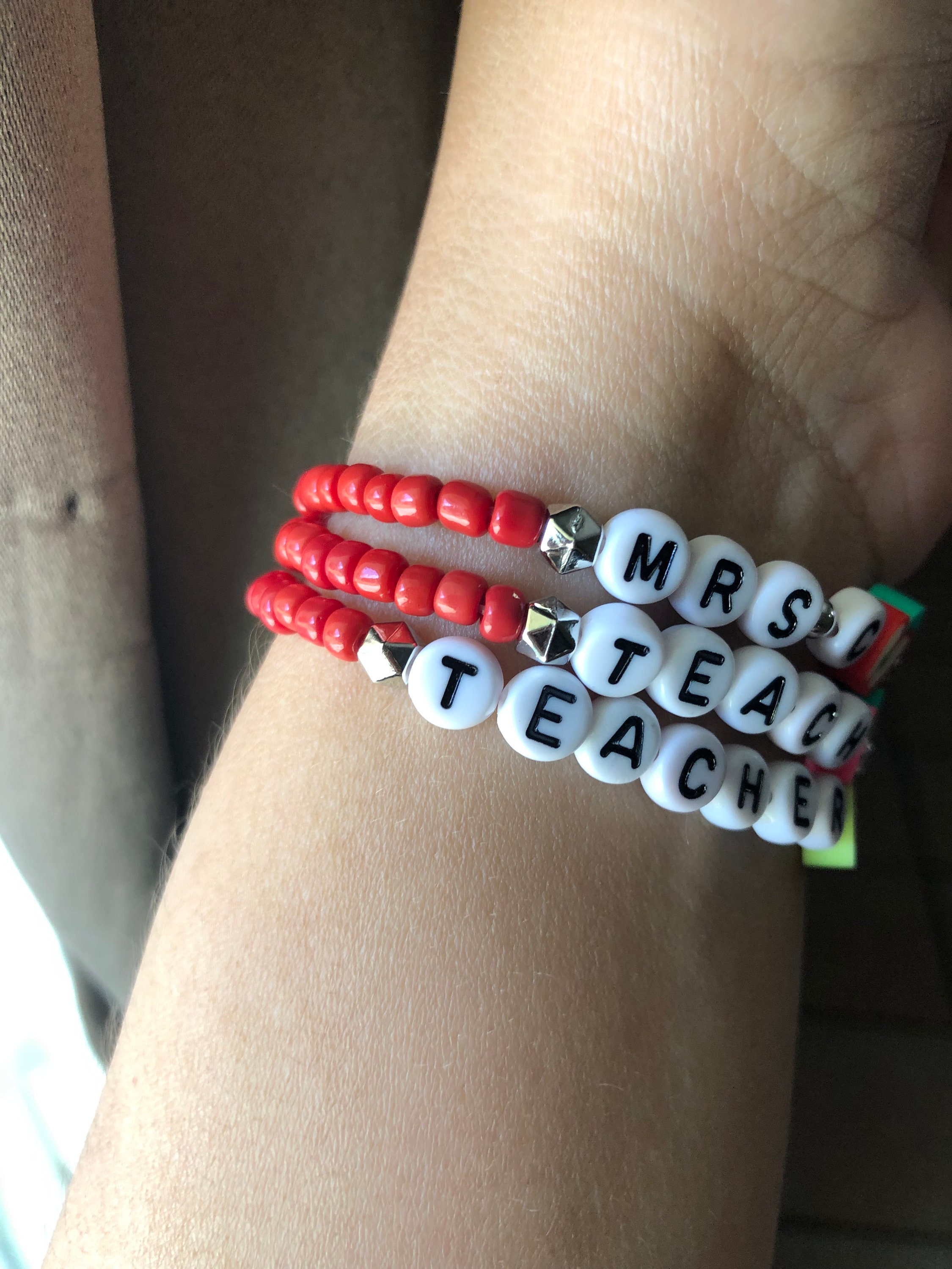 Teacher Bracelet | Teacher Gift | Teacher Appreciation Gift - Etsy