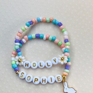 Easter Bracelet | Kids Name Easter Bracelet | Girls Name Easter ...