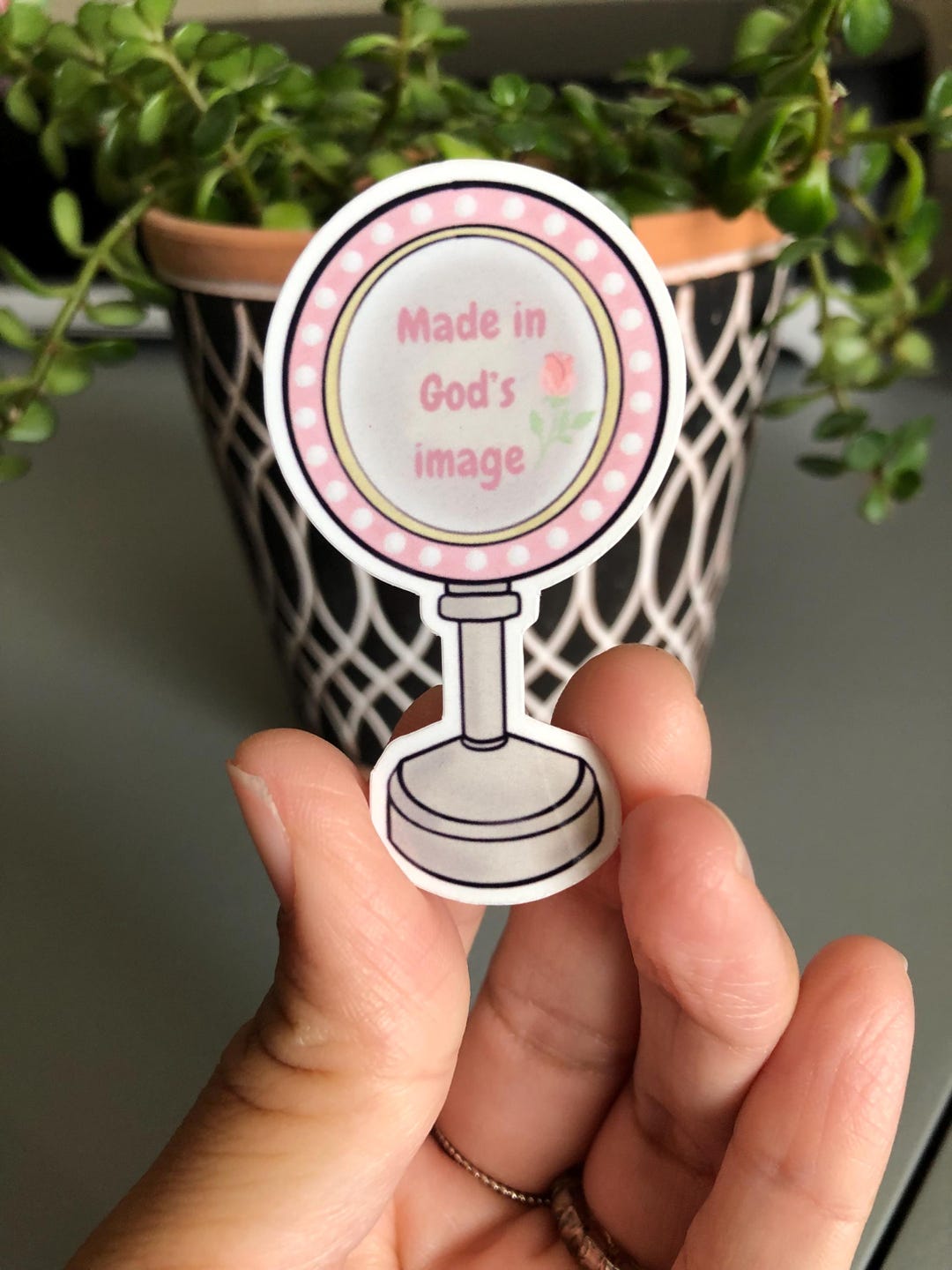 Made in Gods Image Sticker | Jesus Sticker | Cute Jesus Sticker | Faith ...