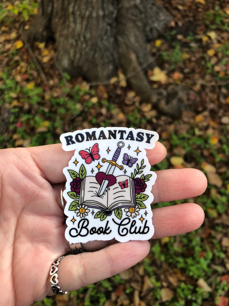 Romantasy Book Club Sticker Romance Lover Sticker Laptop Sticker Book ...