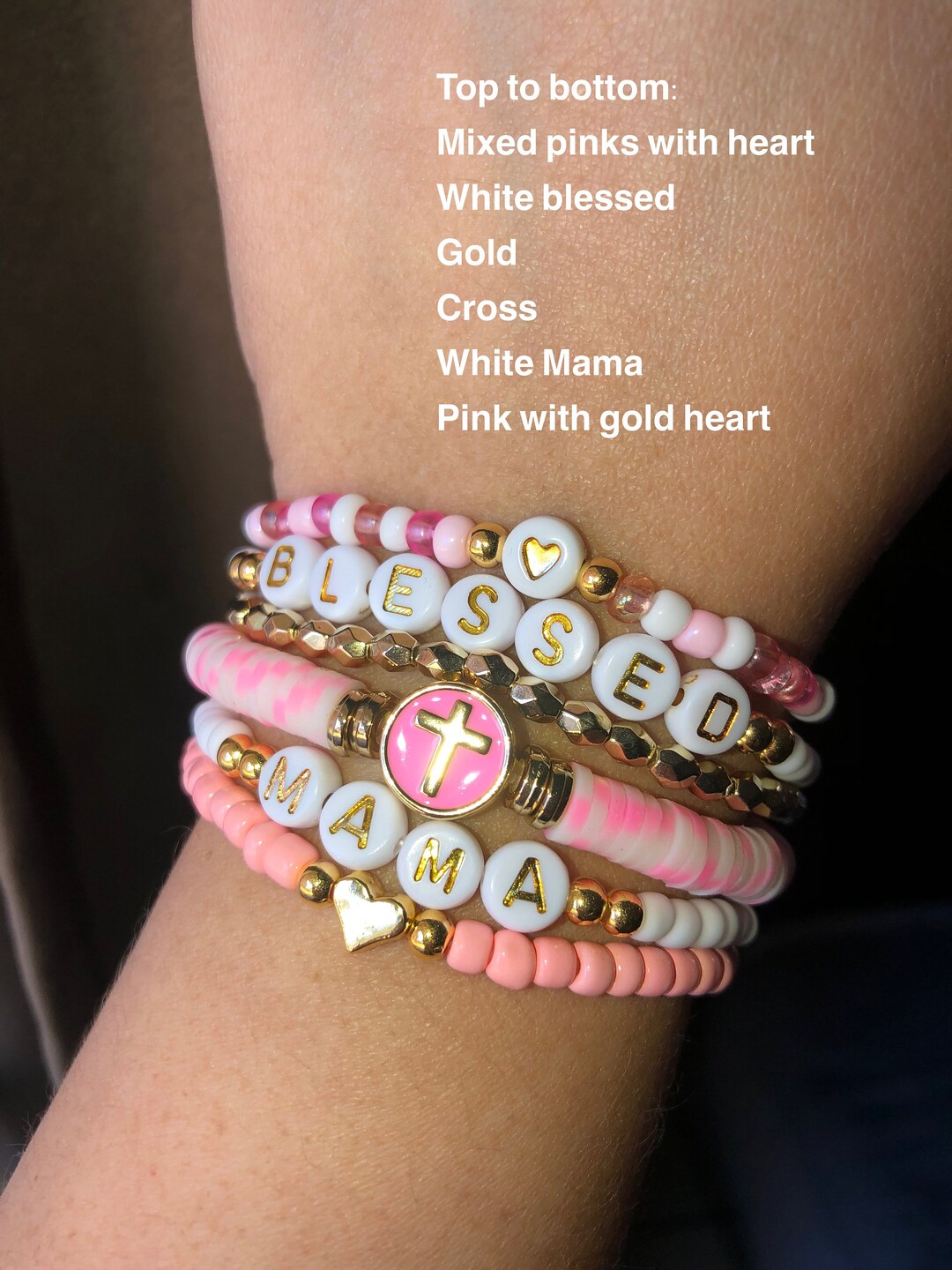 Mama Stack Bracelets | Mother’s Day Stack Bracelets | Custom Name ...