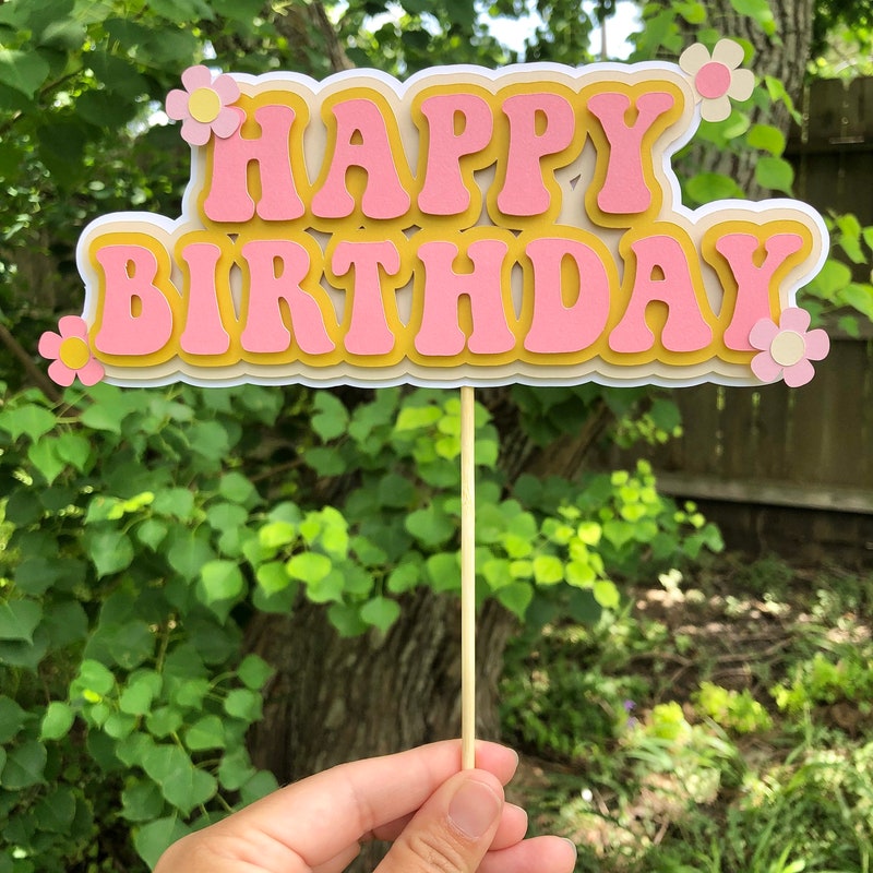 Daisy Cake Topper - Etsy
