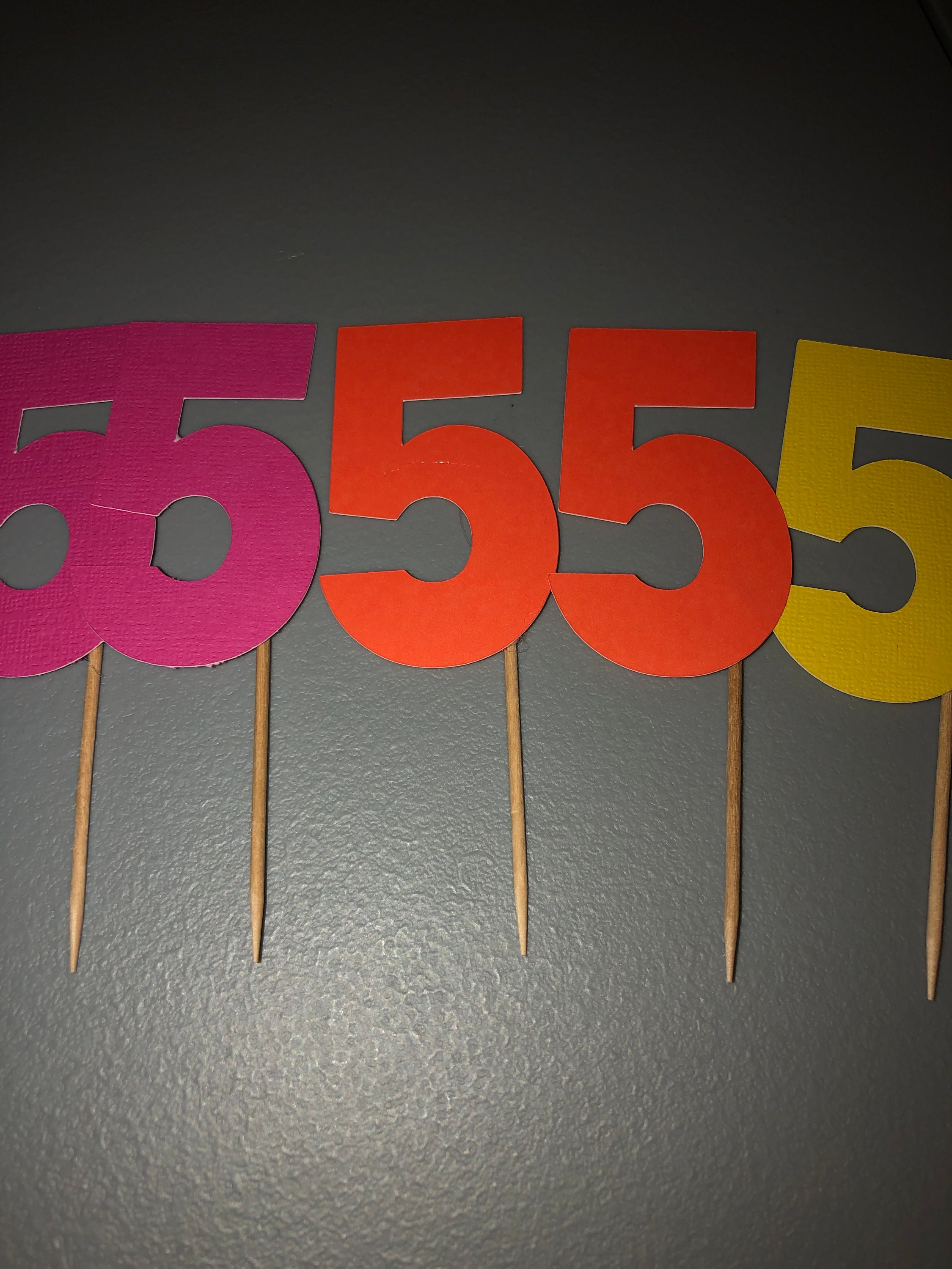 Number Cupcake Toppers/ Cupcake Toppers/custom Cupcake Toppers/custom ...