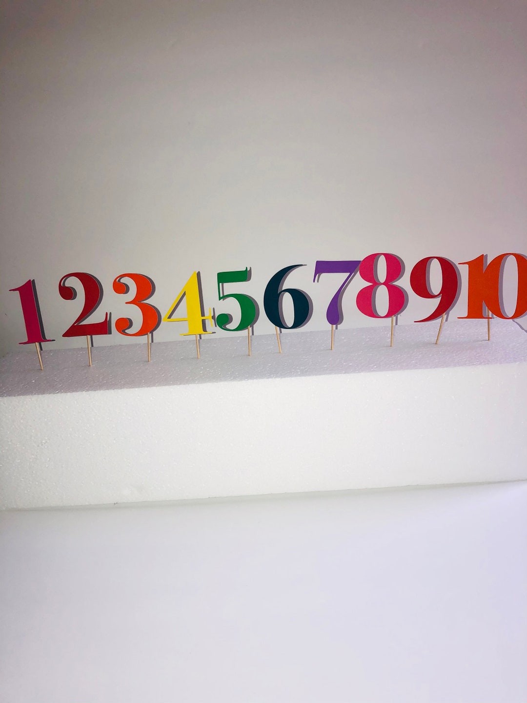 Number Cupcake Toppers/ Cupcake Toppers/custom Cupcake Toppers/custom ...