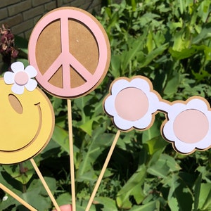 Groovy Centerpieces | Groovy Cake Topper | Retro Centerpieces | Groovy ...