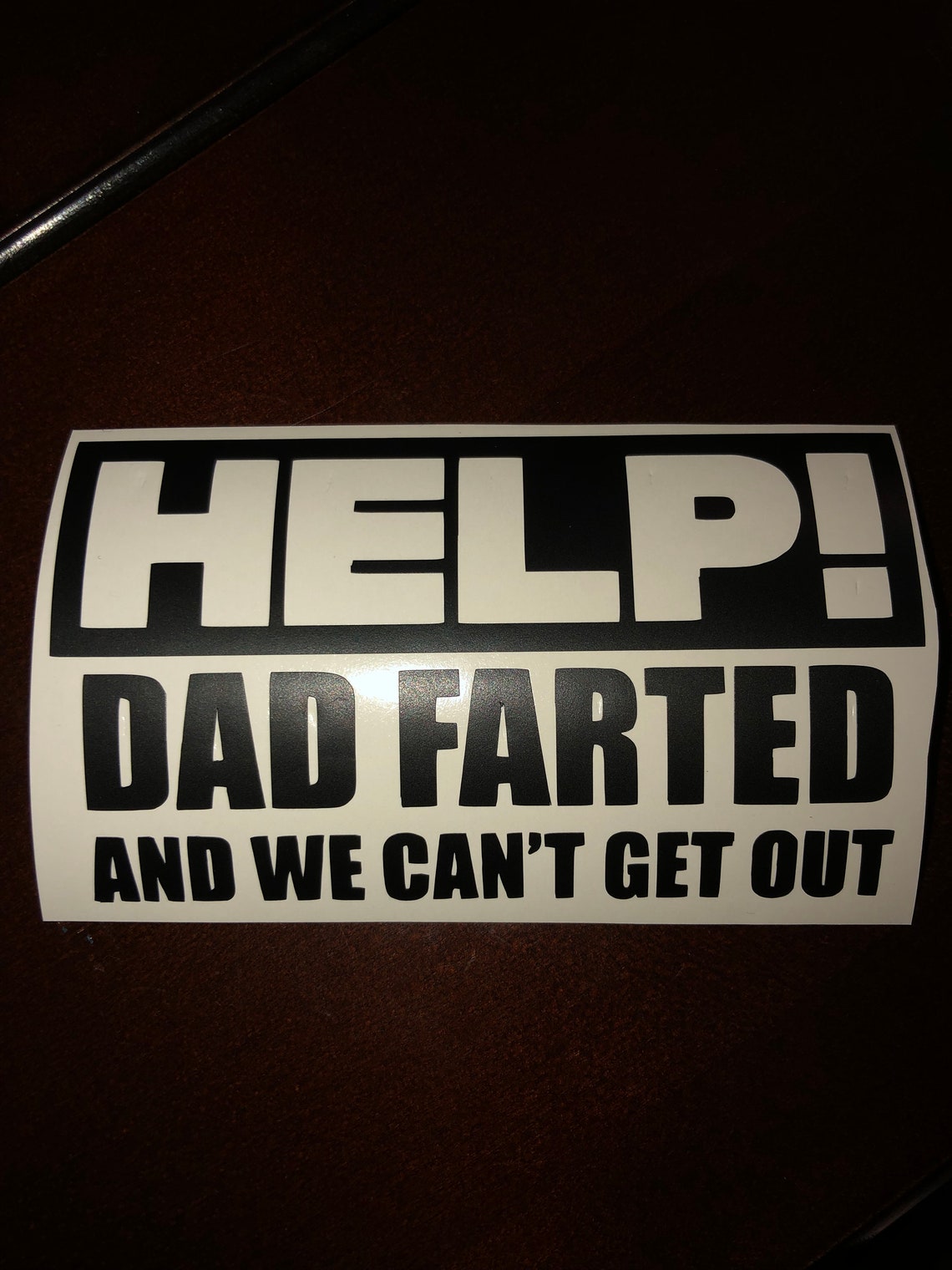 Funny car decal funny truck decal funny dad decal Dad | Etsy