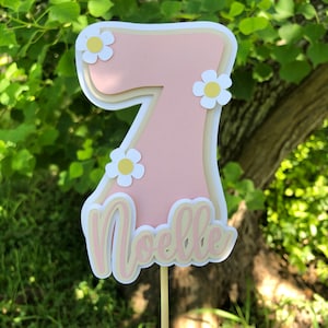 Groovy Cake Topper | Retro Cake Topper | Custom Name Cake Topper ...