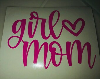 Girl Mom Sticker - Etsy