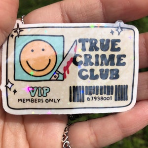 True Crime Club Waterproof Sticker | Bookish Sticker | Bookish Gift ...