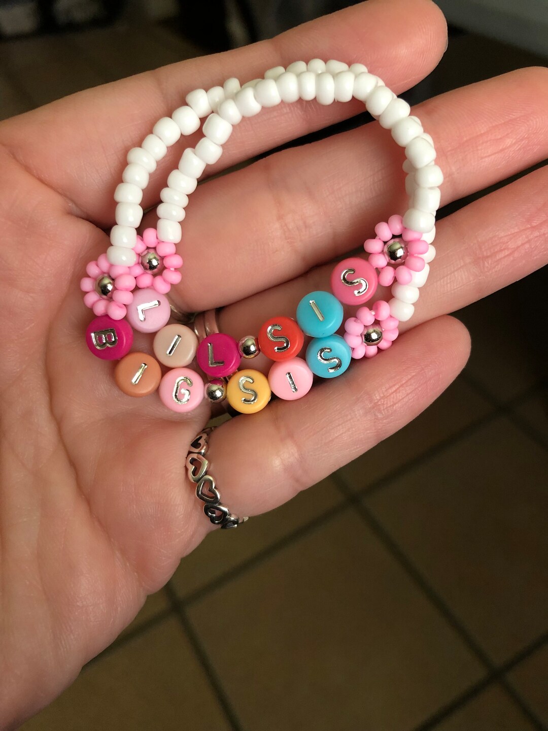 Big Sis Lil Sis Matching Bracelets | Big Sister Bracelet | Little ...