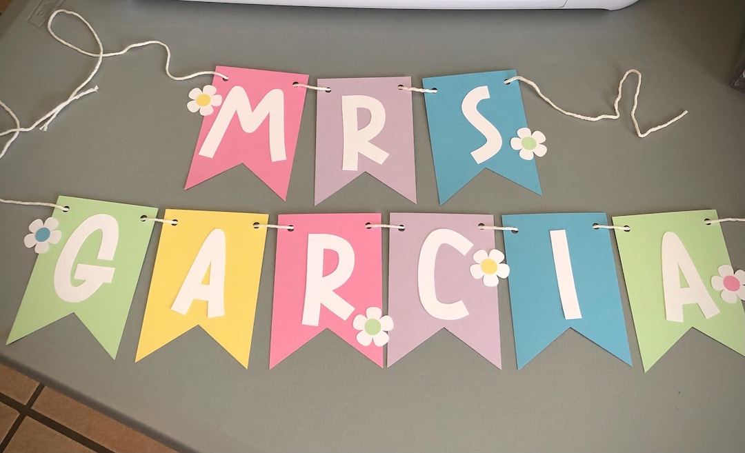 Custom Name Banner | Custom Word Banner | Teacher Name Banner | Teacher ...