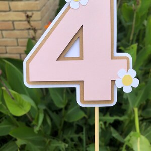 Groovy Cake Topper | Groovy Number Cake Topper | Retro Theme Number ...