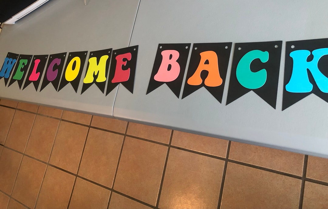 Welcome Back Banner | Teachers Classroom Banner | Teacher Welcome Back ...