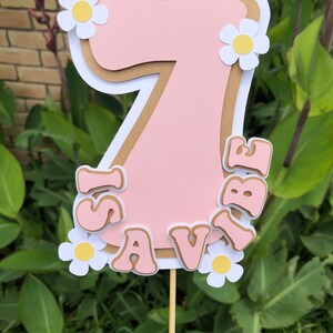 Seven is a Vibe Cake Topper | 7 is a Vibe Cake Topper | Groovy Cake ...