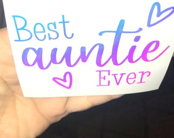 Auntie Sticker - Etsy