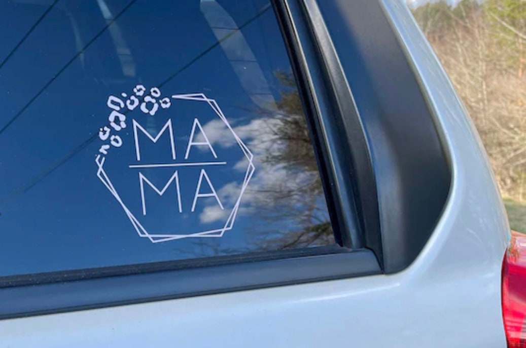 Mama Vinyl Decal | Mama Decal | Mama Car Window Decal | Cheetah Mama ...