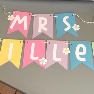 Custom Name Banner | Custom Word Banner | Teacher Name Banner | Teacher ...