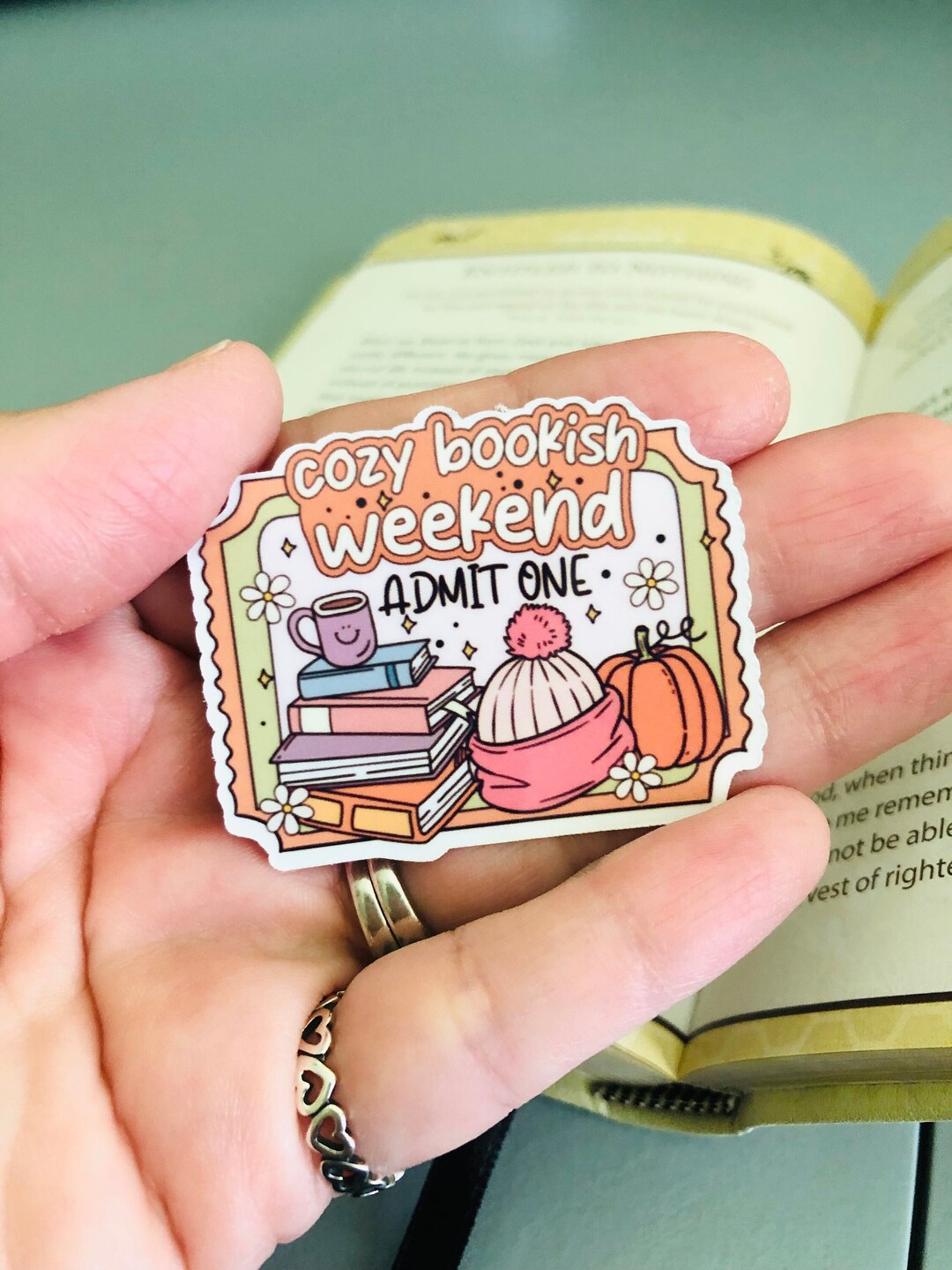 Coz Bookish Weekend Sticker | Cozy Bookish Sticker | Cozy Bookish Fall ...