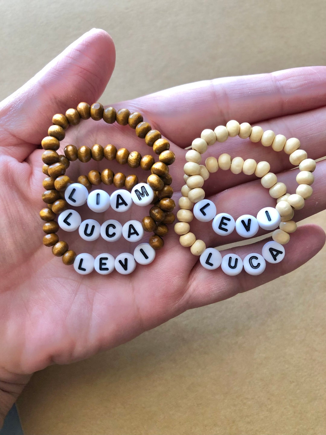 Twin Name Bracelets | Twin ID Bracelets | Triplet ID Bracelets ...