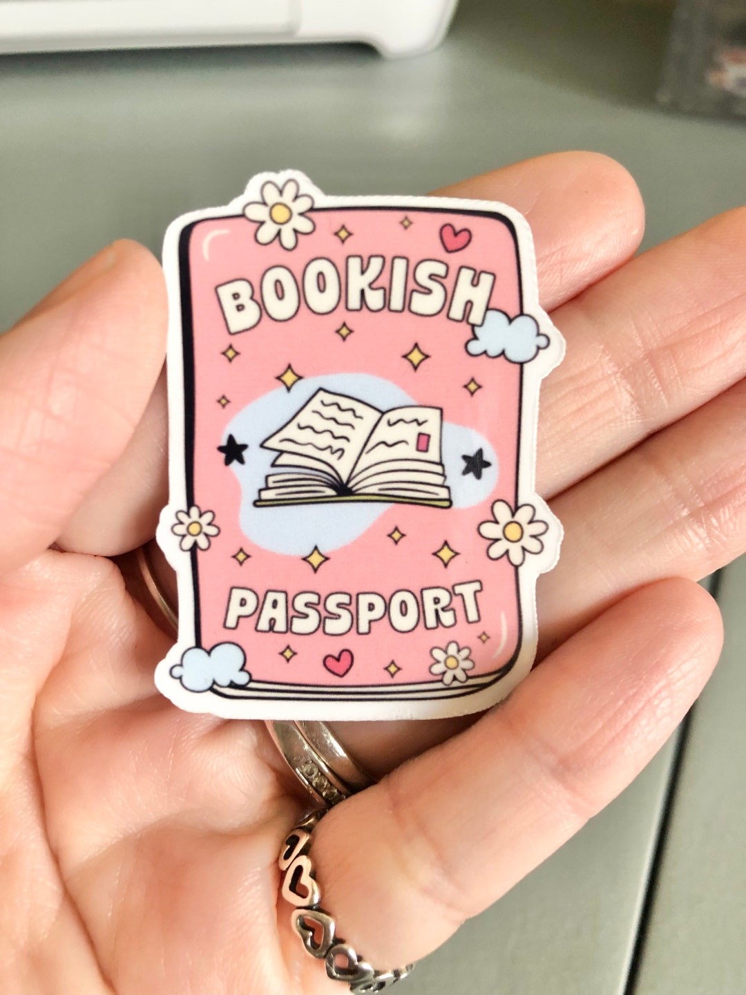Bookish Sticker | Bookish Passport Sticker | Book Worm Sticker ...