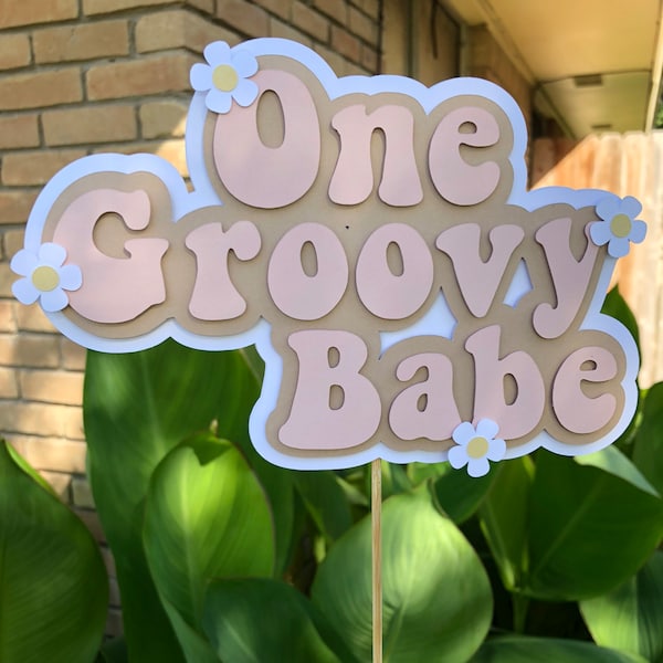 One Groovy Babe Invitations - Etsy