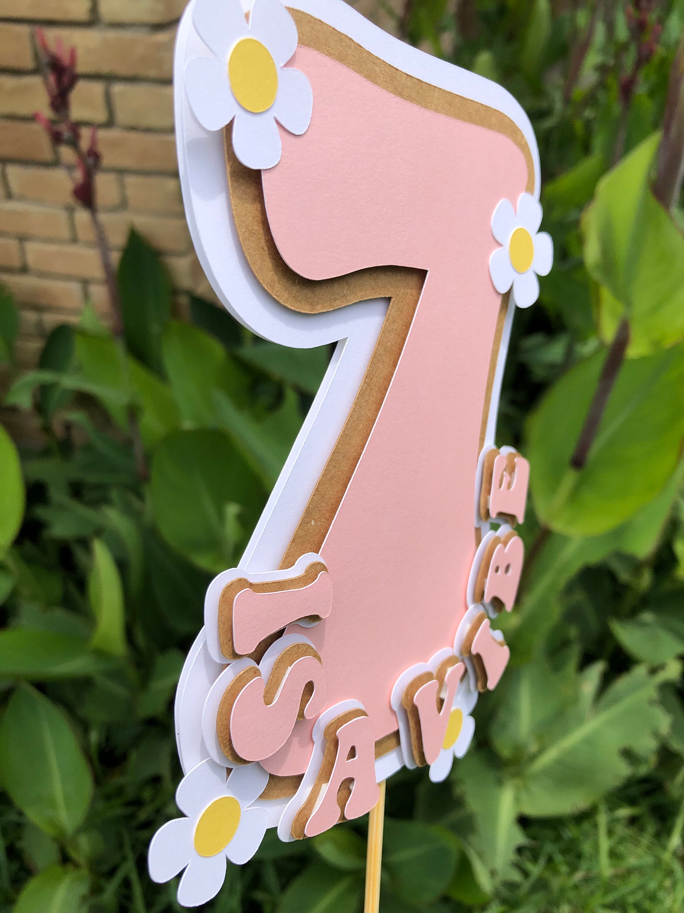 Seven is a Vibe Cake Topper | 7 is a Vibe Cake Topper | Groovy Cake ...