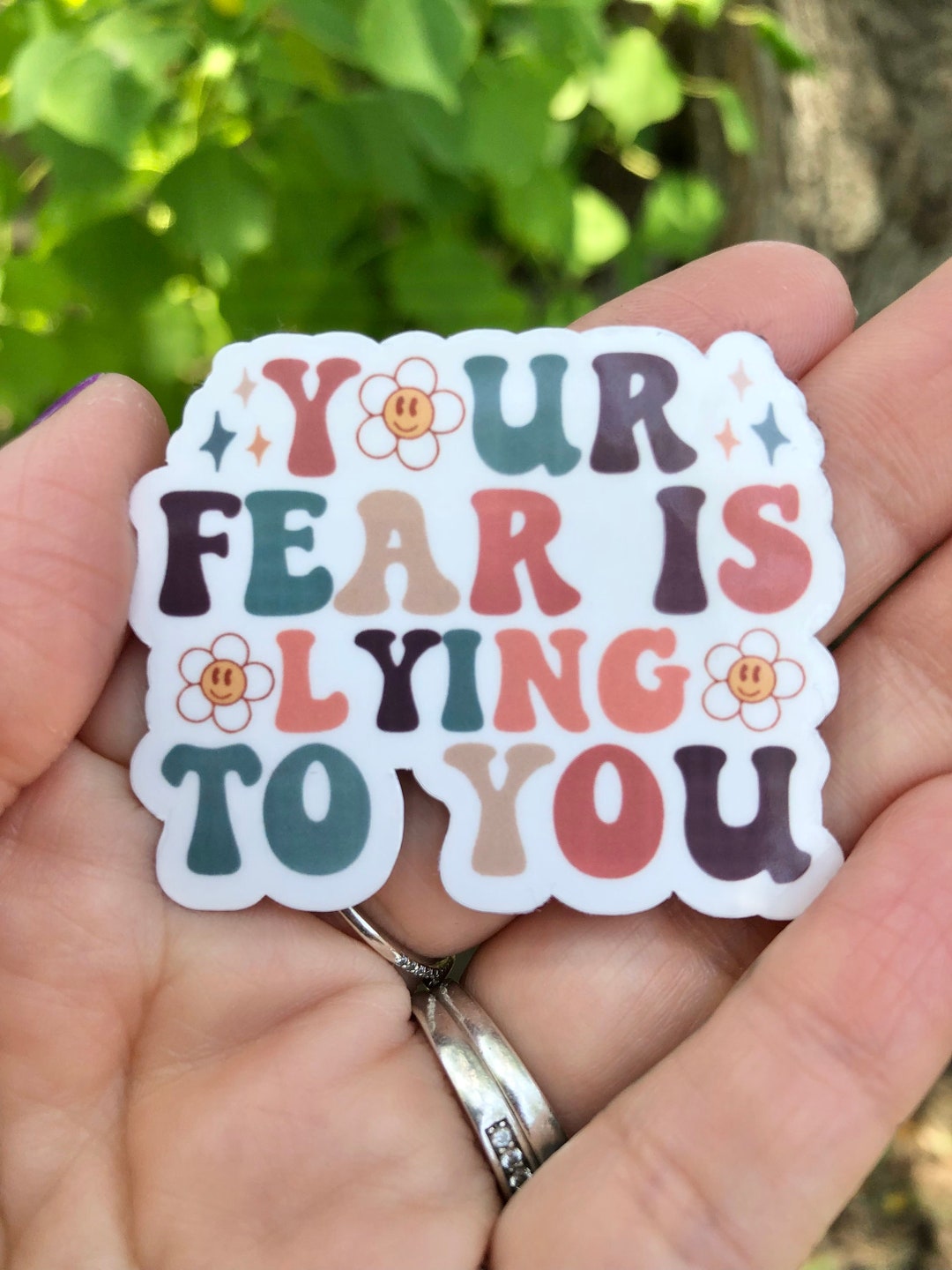 Your Fear is Lying to You Sticker | Motivational Sticker | Positivity ...