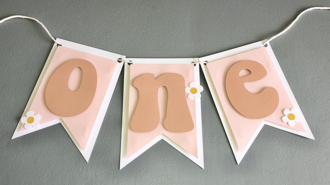 One Highchair Banner | One Banner | First Banner | First Birthday ...
