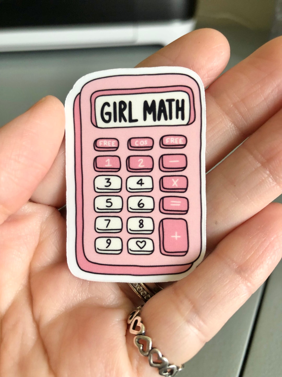 Girl Math Sticker | Girl Math Funny Sticker | Humor Sticker | Girl ...
