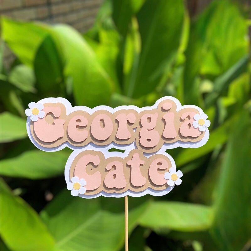 Name Cake Topper - Etsy
