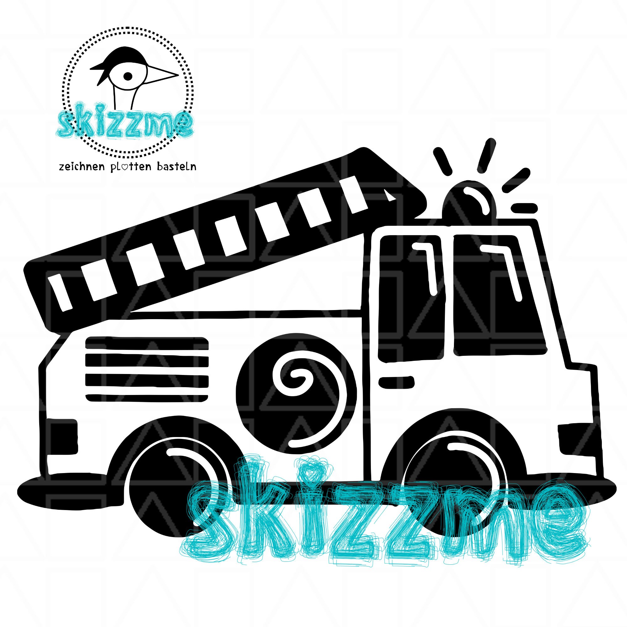 Feuerwehrauto Plotterdatei im SVG und PNG-Format - Etsy.de