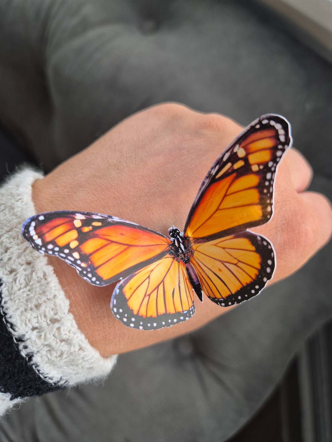 Set of 10 Realistic Monarch Butterflies | Party Prop | Nursery Props ...