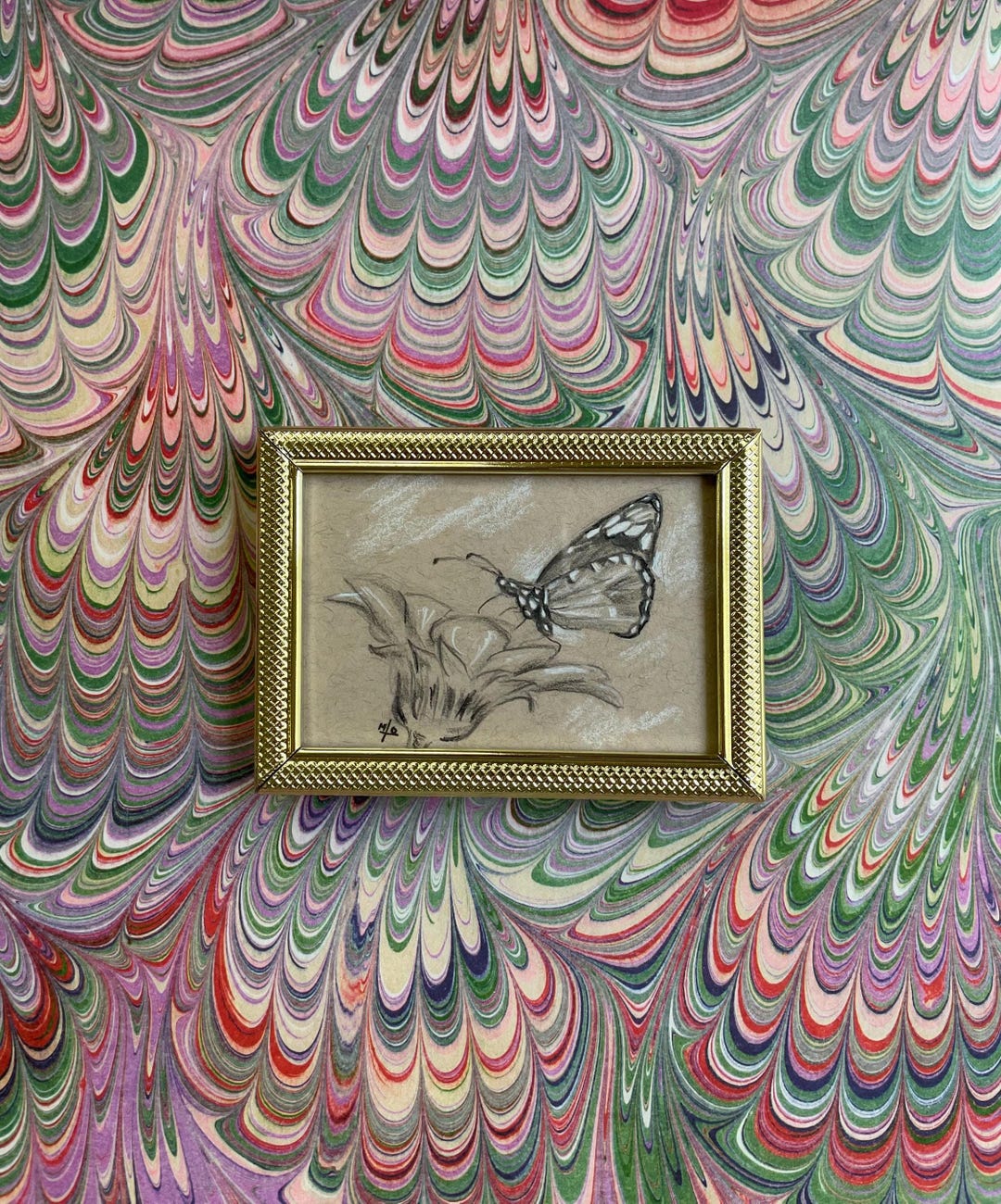 Original Artwork - Butterfly Art - Original Charcoal and Graphite ...