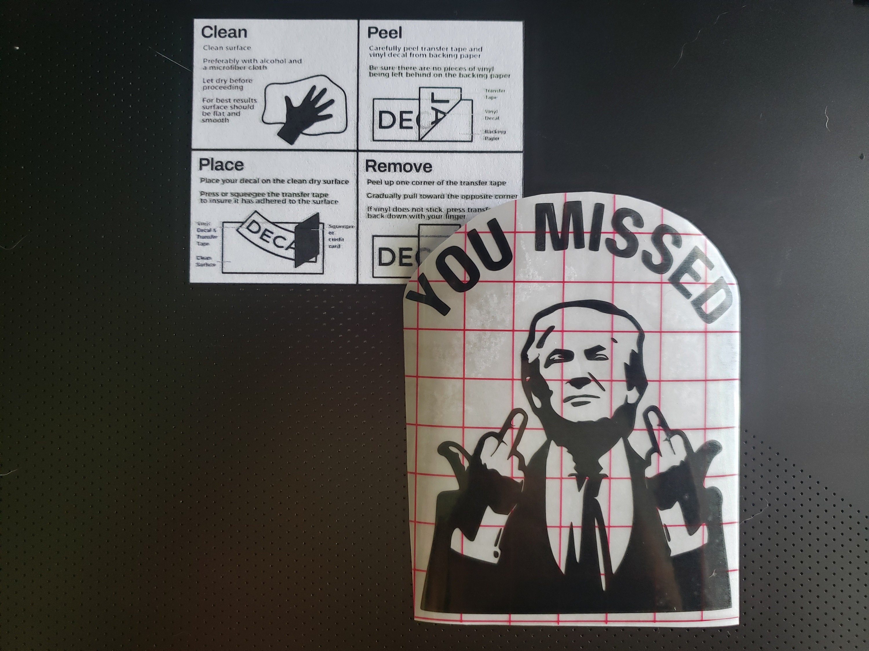 Trump You Missed Sticker - Etsy