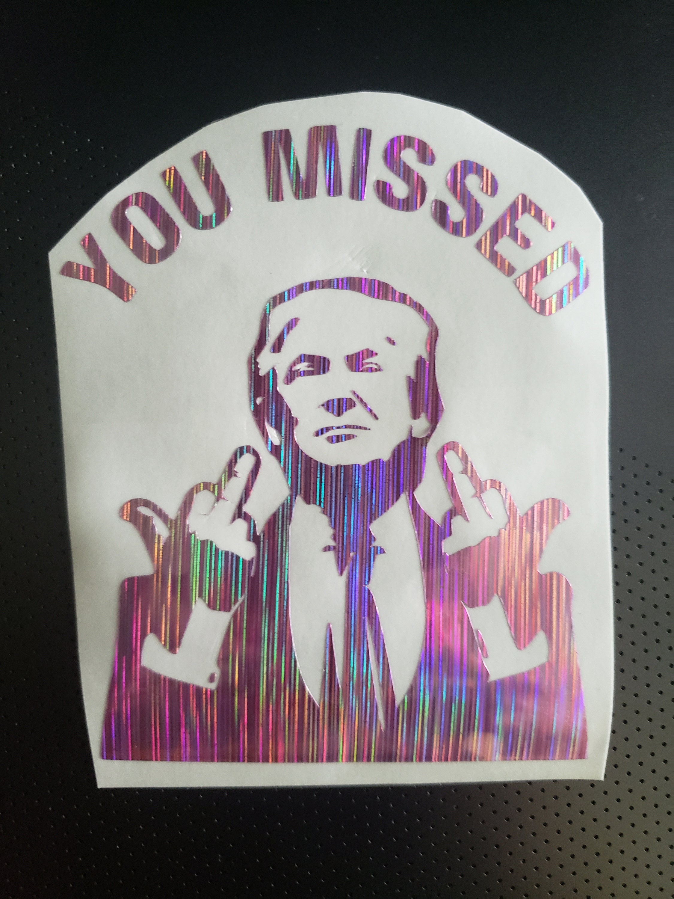Trump You Missed Sticker - Etsy