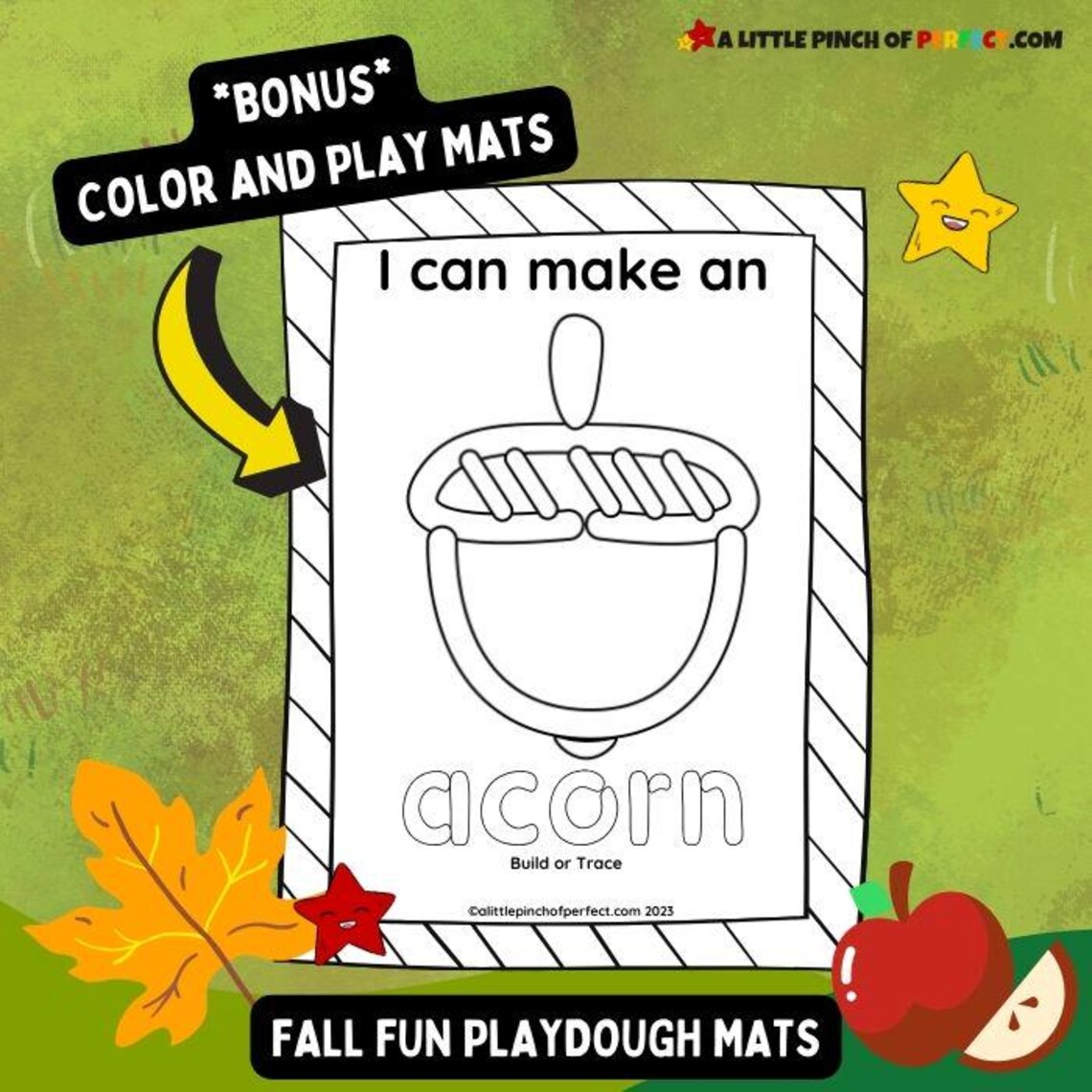 Fall Fun Playdough Mats Printable Kids Activity to LEARN & PLAY for ...