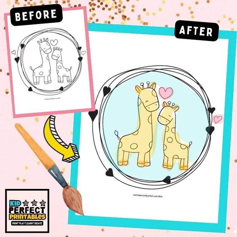 Animal Friends Valentine Coloring Pages, 30 PAGES, Printable, CUTE ...